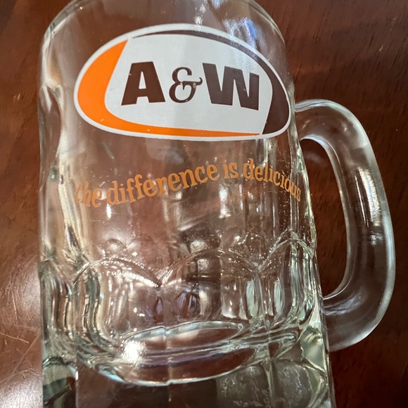 A & W | Dining | Vintage Aw Mug A W Root Beer Thick Heavy Glass 45 Tall ...